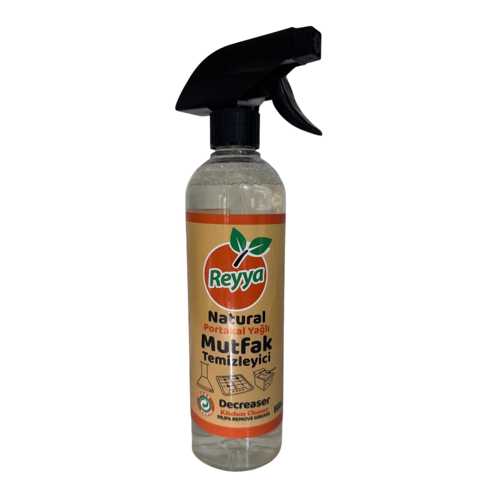 Reyya Natural Portakal Yağlı Mutfak Temizleyici 600 ML (12'li Koli ...